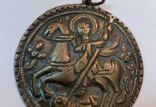 Медальон Святой Димитрий бронза
