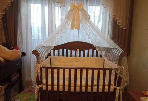 Детская кроватка Bambolina Divina +пеленальник