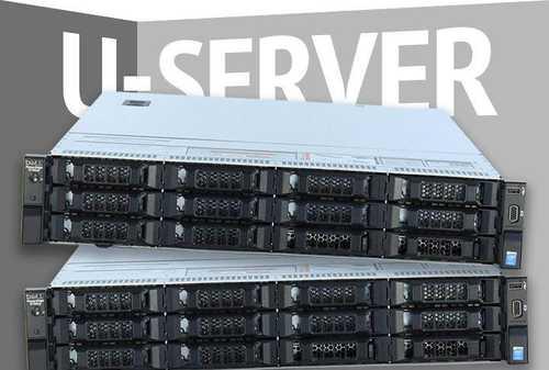 Сервер Dell R730XD 12LFF 2*2667v4 256Gb H730p 2*75