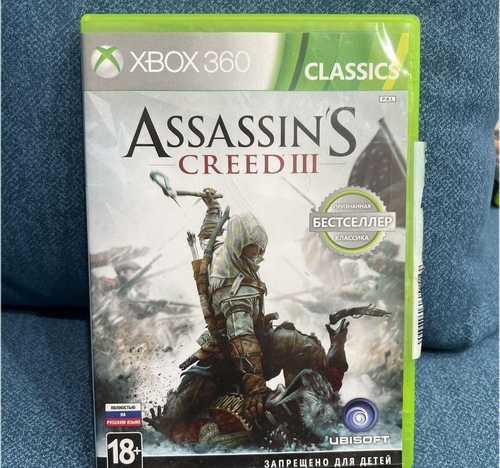 Лицензионная игра assassins creed 3 на Xbox 360