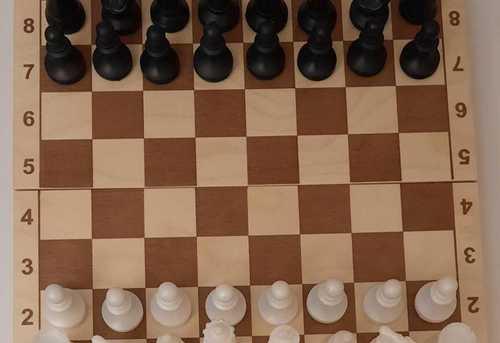 Шахматы + шашки со складной доской 29 см