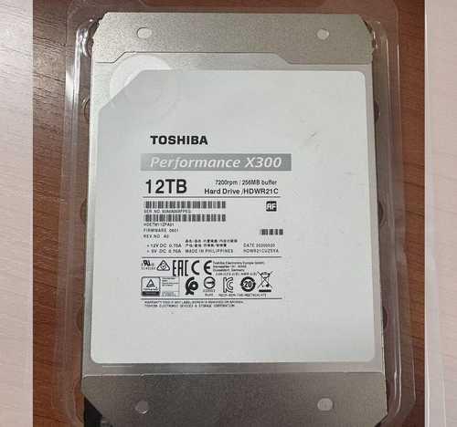 Жесткий диск 12тб Toshiba X300 Performance hdwr21c