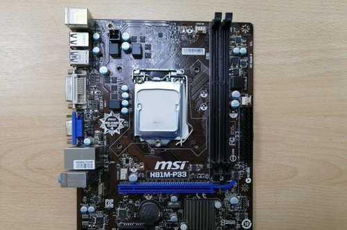 Материнская плата s1150 MSI H81M-P33 rev 1.2