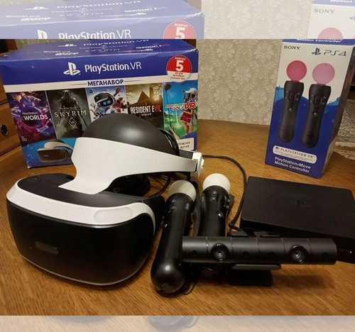 Playstation vr + 2 ps move