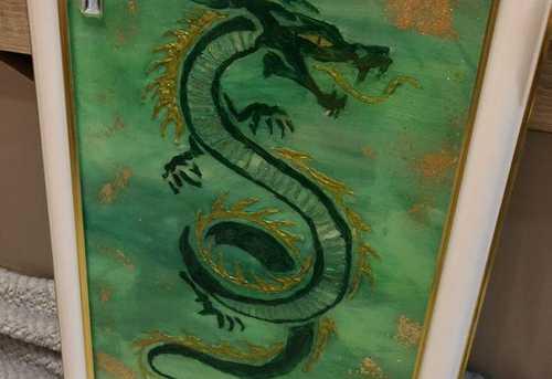 Интерьерная картина китайский дракон