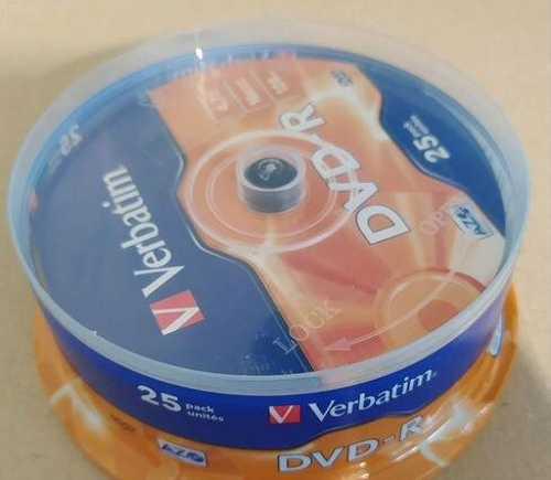 DVD-R диски Verbatim (25 шт.)