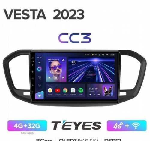 Магнитола Teyes CC3 4/32Gb LADA Vesta 2023  NG