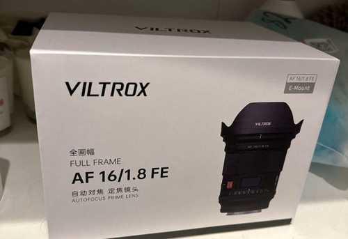 Объектив Viltrox AF 16mm F1.8 for Sony FE