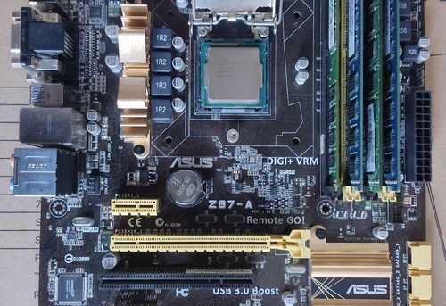 Комплект asus Z87-A + i5-4590 + 16 гб