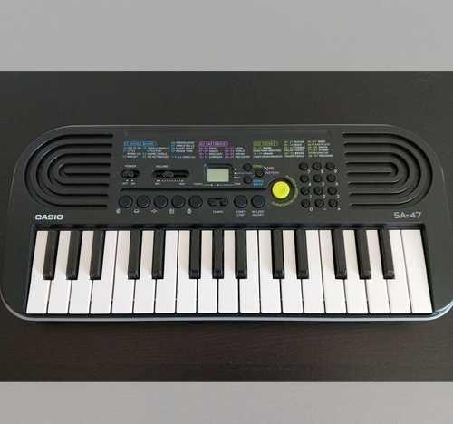 Синтезатор Casio SA-47 с адаптером