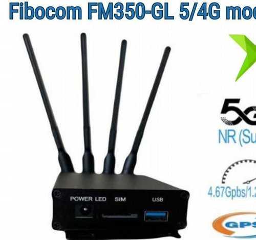 Мощный Модем 5G 4G  Fibocom FM350 MebiaTek MT6880