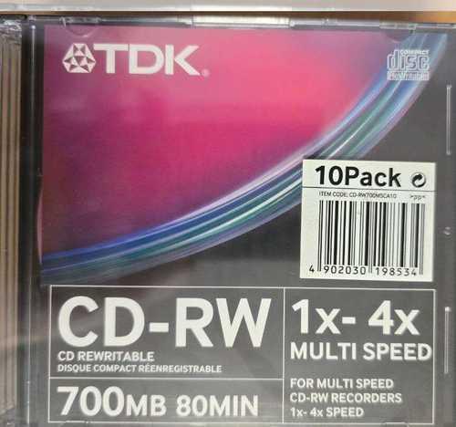 Компакт-диски CD-RW 700Mb