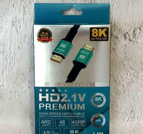 Кабель hdmi v2.1 1.5м 60Гц