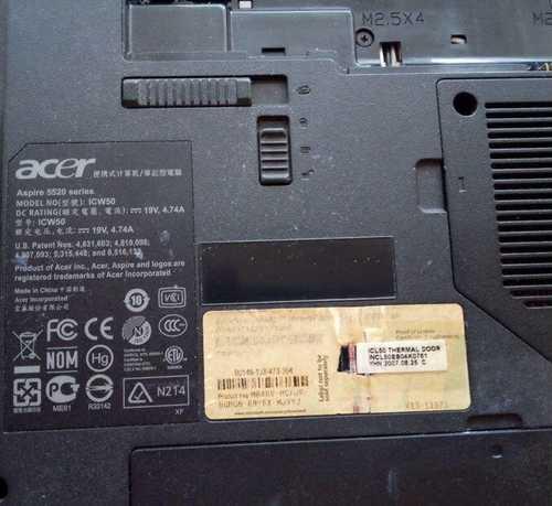 Acer Aspire 5520 ноутбук