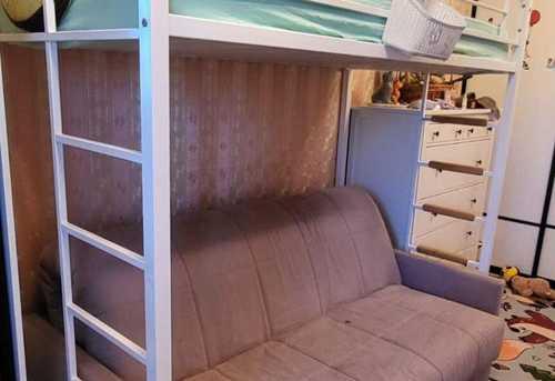 Кровать чердак Амстердам 2 с матрасом