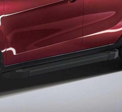 Подножки боковые пороги Nissan Terrano D10, 5-дв