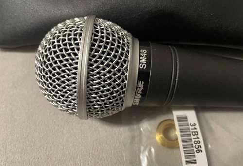 Комплект микрофон+стойка+кабель shure SM48