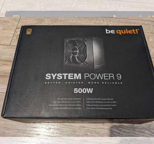 Блок питания be quiet 500 w