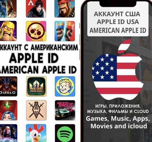 Создание Apple id usa РФ США