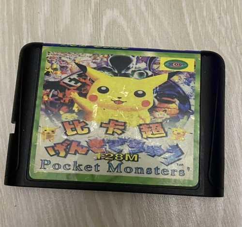 Картридж на Sega mega drive "Pocket Monster"