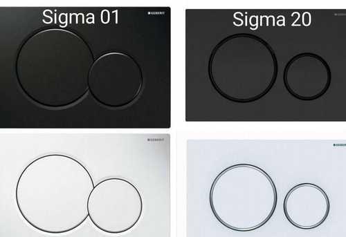 Кнопка смыва Sigma 01 для инсталляции Geberit