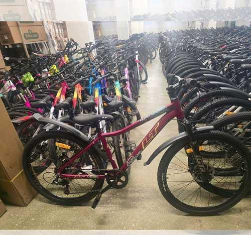Велосипед 26 алюминий 1*7 кассета shimano красный