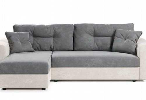 Угловой диван-кровать "Амстердам"серо-бежевый