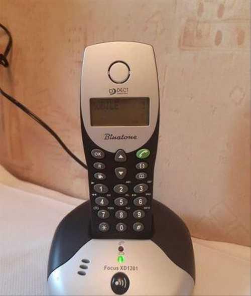 Телефон кнопочный домашний новый (Радиотелефон)