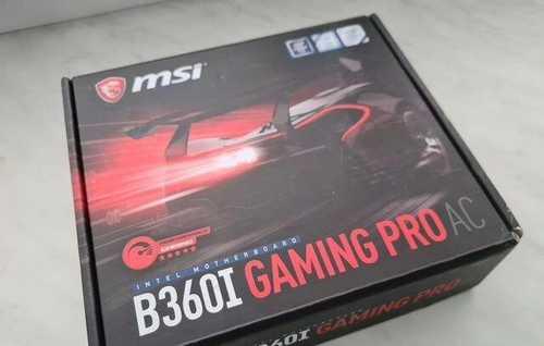 1151-v2 mini-ITX MSI B360I Gaming Pro AC проверка