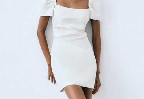 Платье Zara белое с открытой спиной