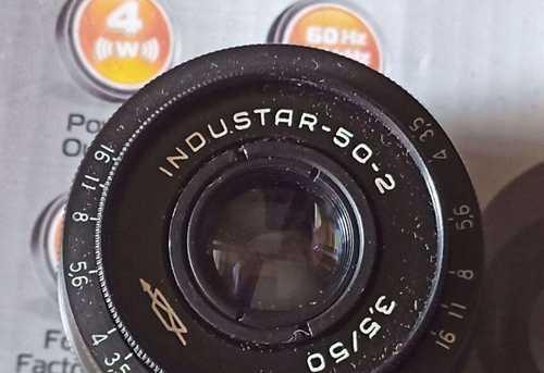 Фотообъектив InduStar- 50-2 35/50 СССР