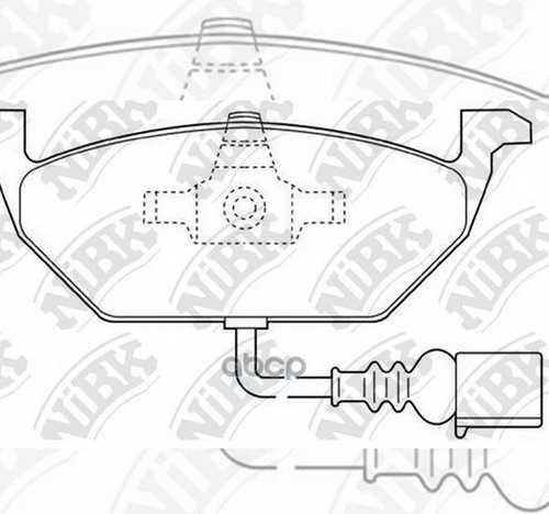 Колодки тормозные дисковые перед VW polo