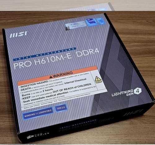 Msi PRO h610m e DDR4 lga1700