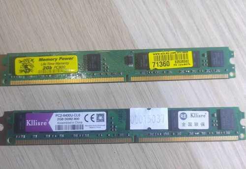 Оперативная память DDR2, 800 мгц, 2гб
