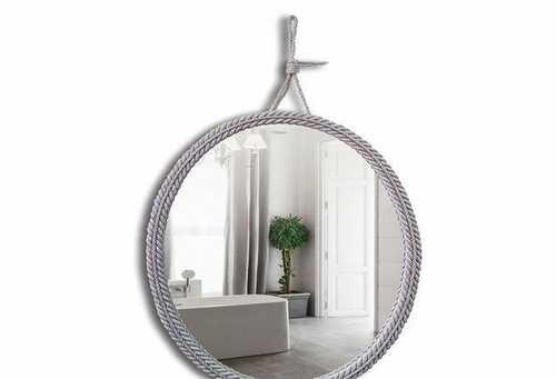 Зеркало Вестерн круг д550 мм декор-канат