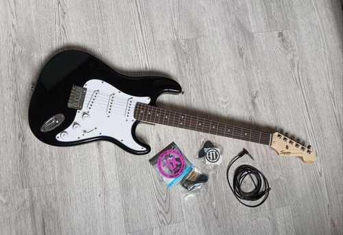 Электрогитара Fender Squier Stratocaster Черная