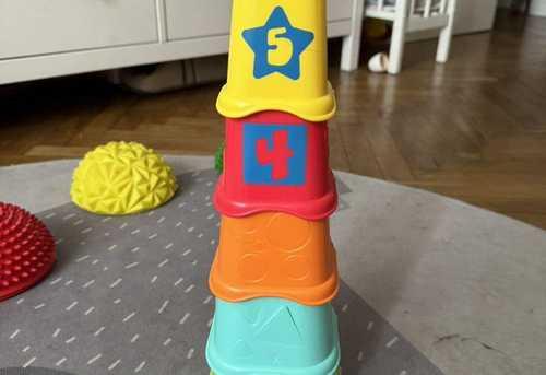 Пирамидка развивающая сортер Chicco Stacking Cups