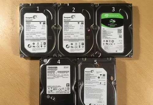 HDD Seagate и Toshiba 1Tb и 2Tb