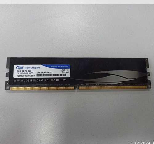 Оперативная память ddr2 2gb Team Elite