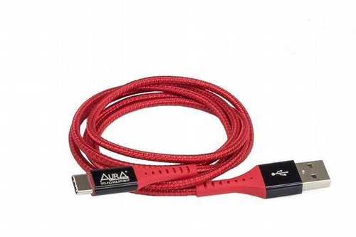 Aura TPC-UC4R кабель USB - type C, красный (1 шт)