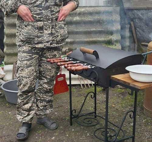 Мангалы из стали 4 мм и крышкой от производителя