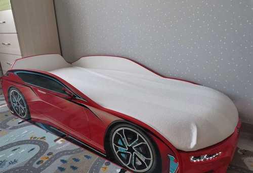 Кровать детская Boxter-New красная 170x70