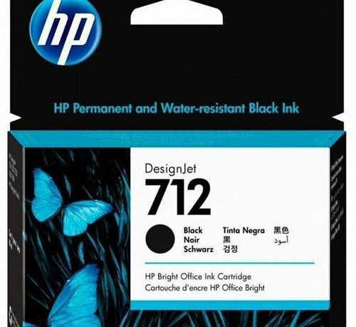 3ED71A Картридж HP 712 (black), 80 мл