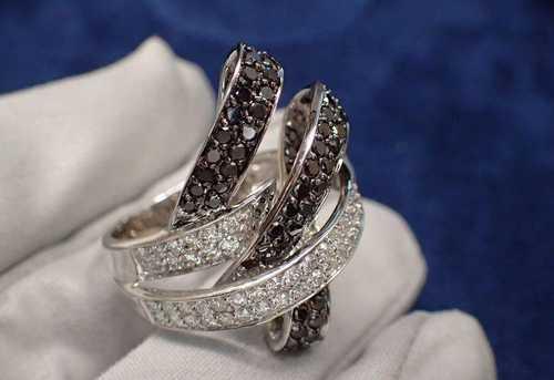Золотое кольцо с бриллиантами 3.50 карат