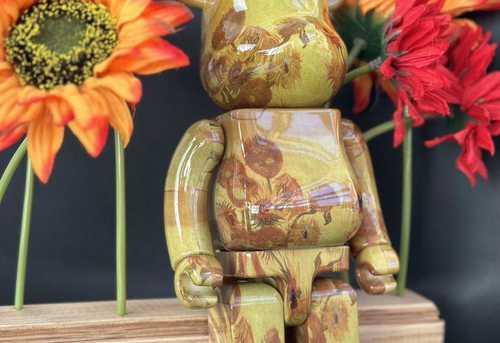 Мишки bearbrick Van Gogh (28см) Ван Гог Подсолнухи