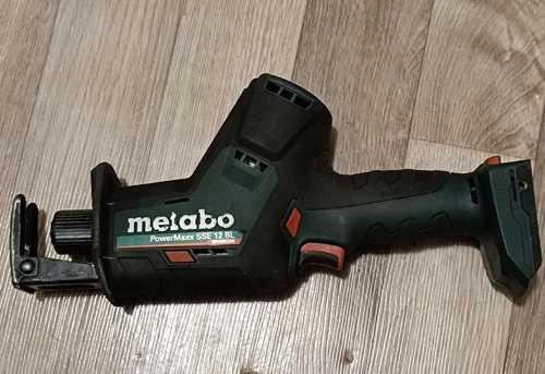 Аккумуляторная сабельная пила metabo SSE 12 BL