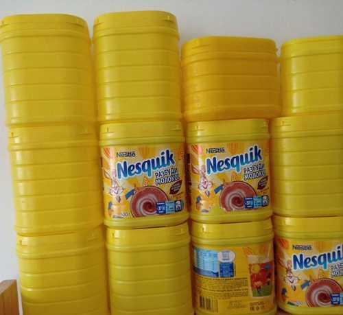 Банки пластиковые 500 г от какао Nesquik