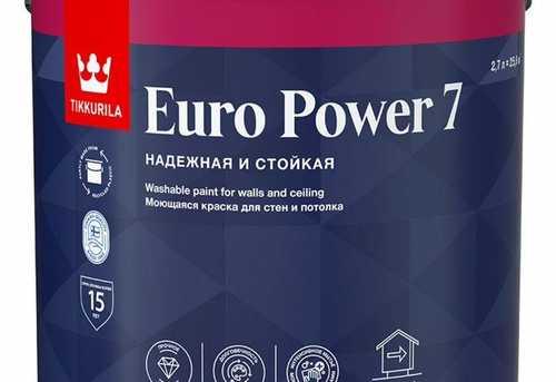 Моющаяся краска для стен и потолка Tikkurila euro