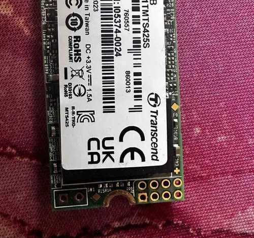 SSD накопитель Transcend 425S TS1tmts425S 1тб, M.2