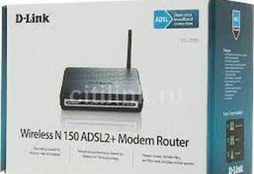 Роутер D-Link DSL-2600U/NRU/C4A, adsl2+